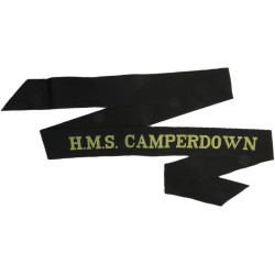 HMS Camperdown (Royal Naval Reserve, Dundee) Naval cap badge or cap ta